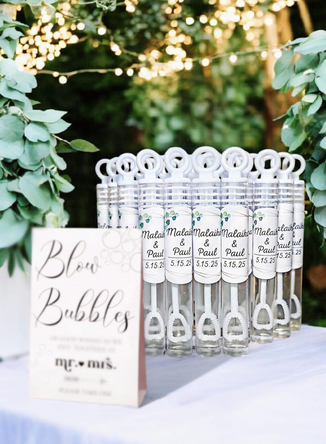 Wedding Bubbles – Custom Bubble Wand Favors, Wedding Exit Send off ...