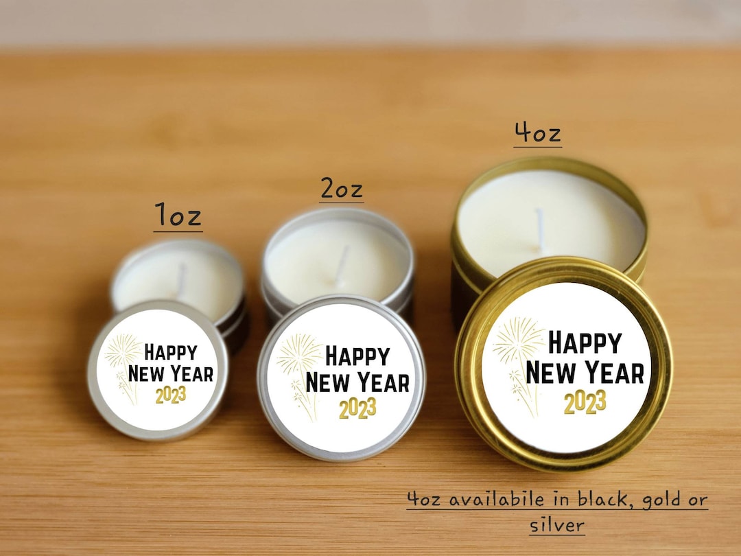 Happy New Year Candle Gifts New Years Party Favor, New Years Eve Favors ...