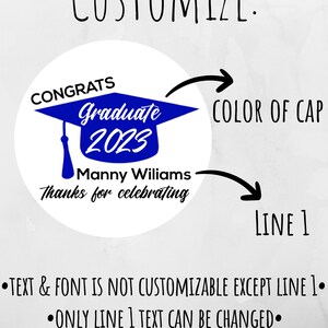 Graduation Party Donut Box Favors - Custom Graduation Donuts, Custom ...