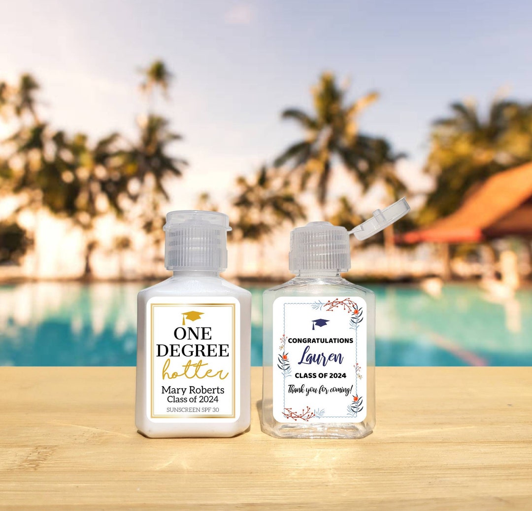 Graduation Sunscreen Favors, Grad Party Favors, Sunscreen Favors ...
