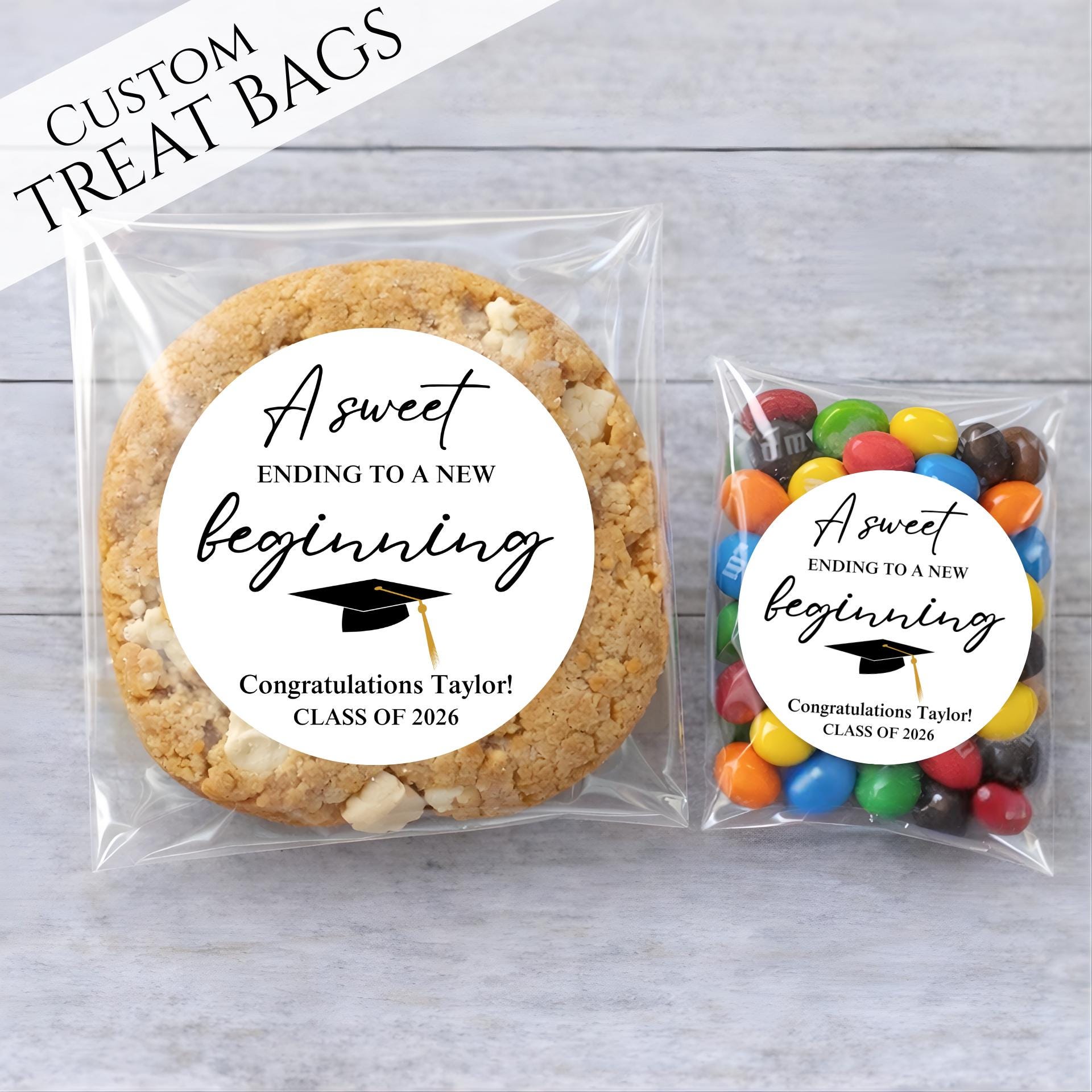 A Sweet Ending Treat Bags – Graduation Party Favor Bags, Class of 2026 ...
