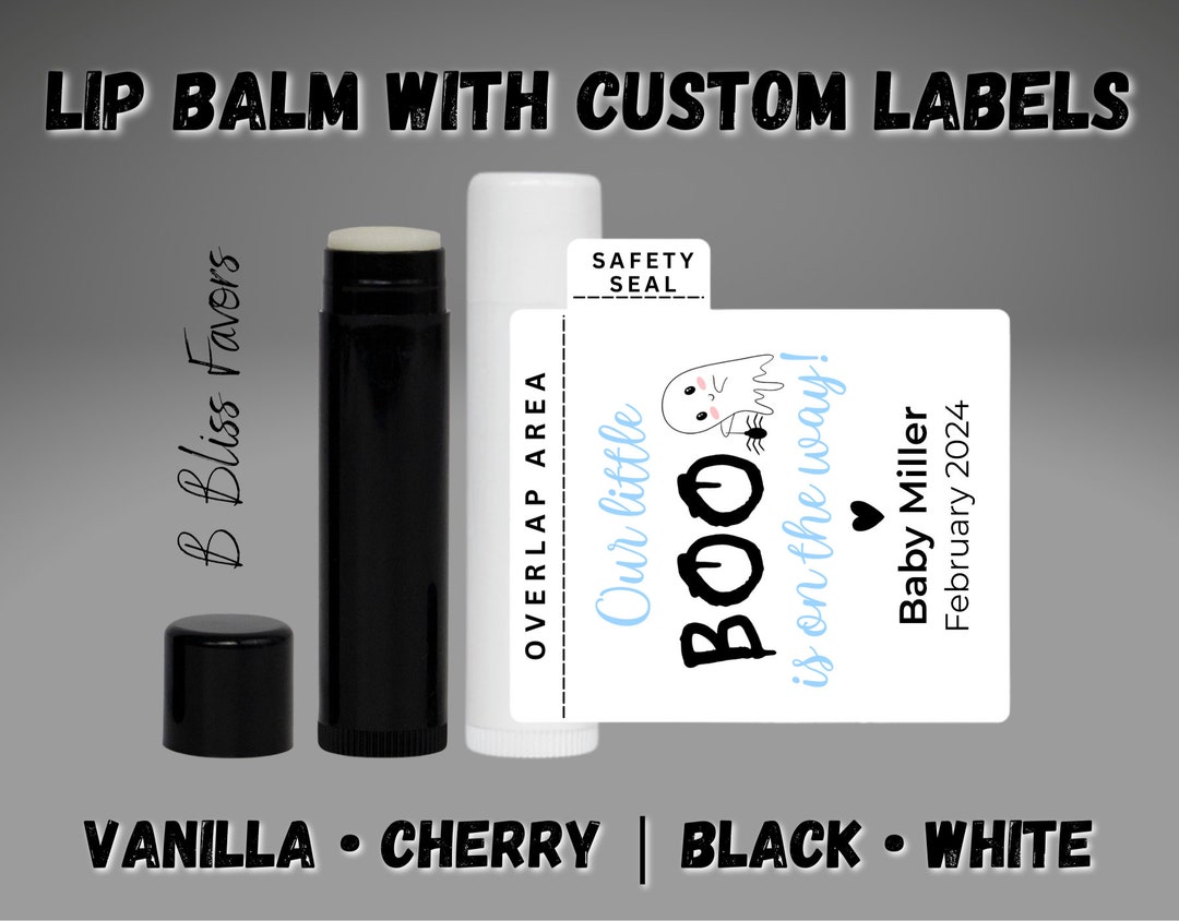 Little Boo Boy Lip Balm Favors -PRE-ASSEMBLED- Vanilla or Cherry ...