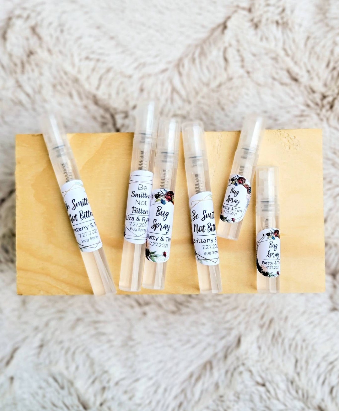 Bug Spray Favors FILLED - Outdoor Wedding Favors, Garden Party Favors ...