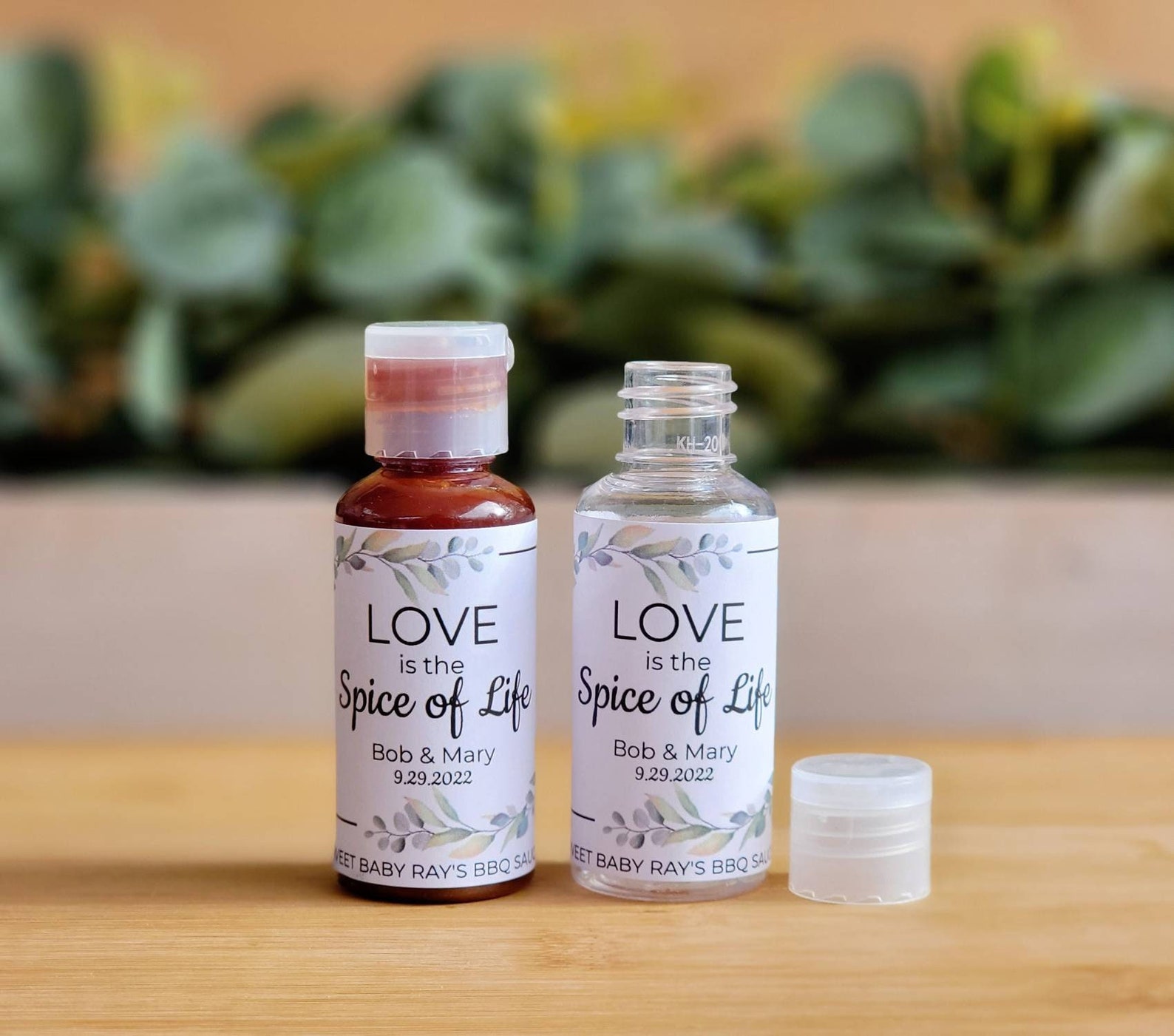 BBQ Sauce Bottle With Labels BBQ Sauce Bottle Favor Mini - Etsy