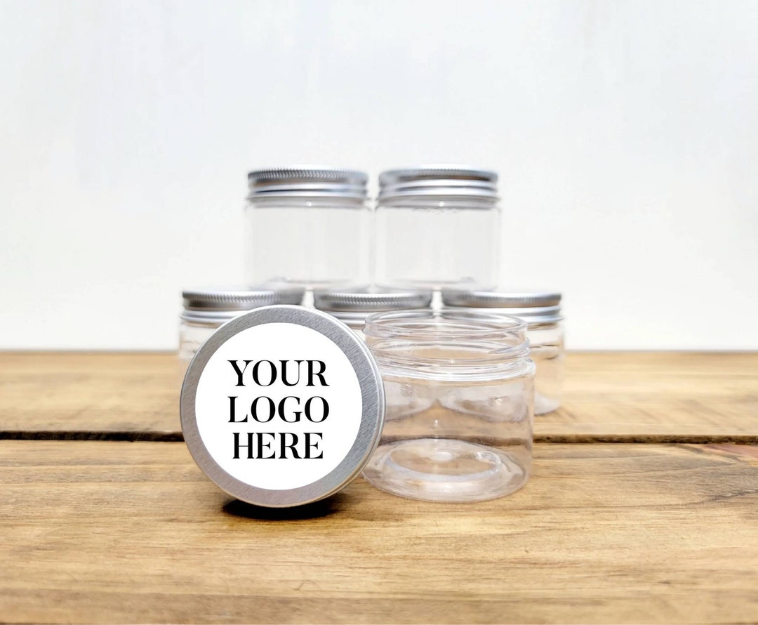 Business Mini Jar Favors - Custom Jar Labels, Empty Jars With Lid ...