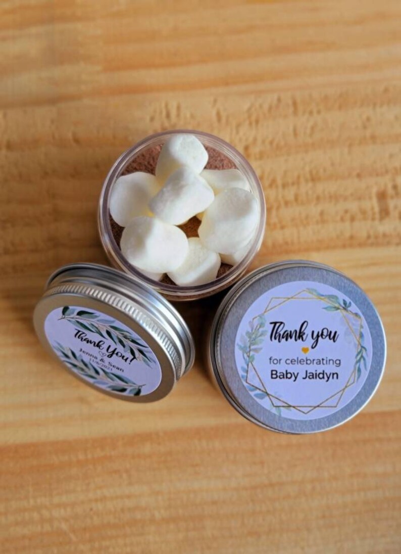 Hot Chocolate Jar Favors - Winter Wedding Favors, Unique Favors, Baby ...