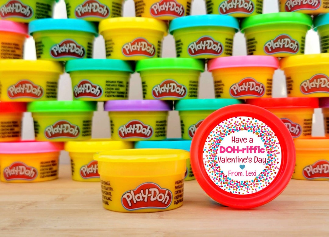 Kids Valentine's Day Play Doh - Child Valentines Day Party Favors ...