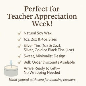 You Light up Our Minds Candle, Teacher Appreciation Gift, Preschool ...