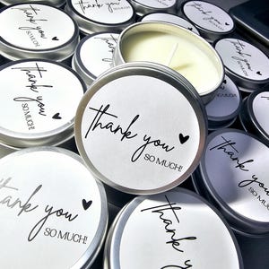 Thank You Candles - Thank You Gift, Custom Thank You Candle ...