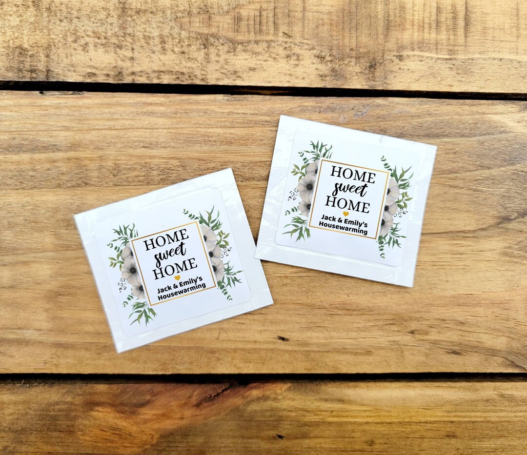 Housewarming Party Hand Wipe Favor - Custom Wet Wipes, Housewarming ...