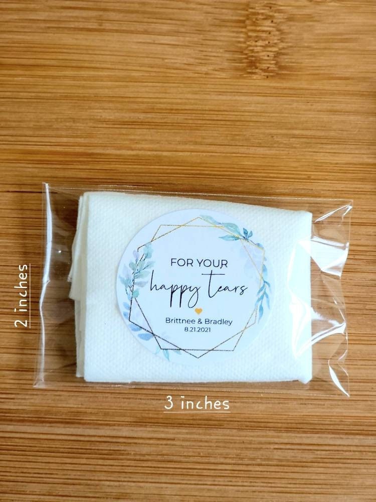 Wedding Tissues for Your Happy Tears Personalized Tissue | Etsy