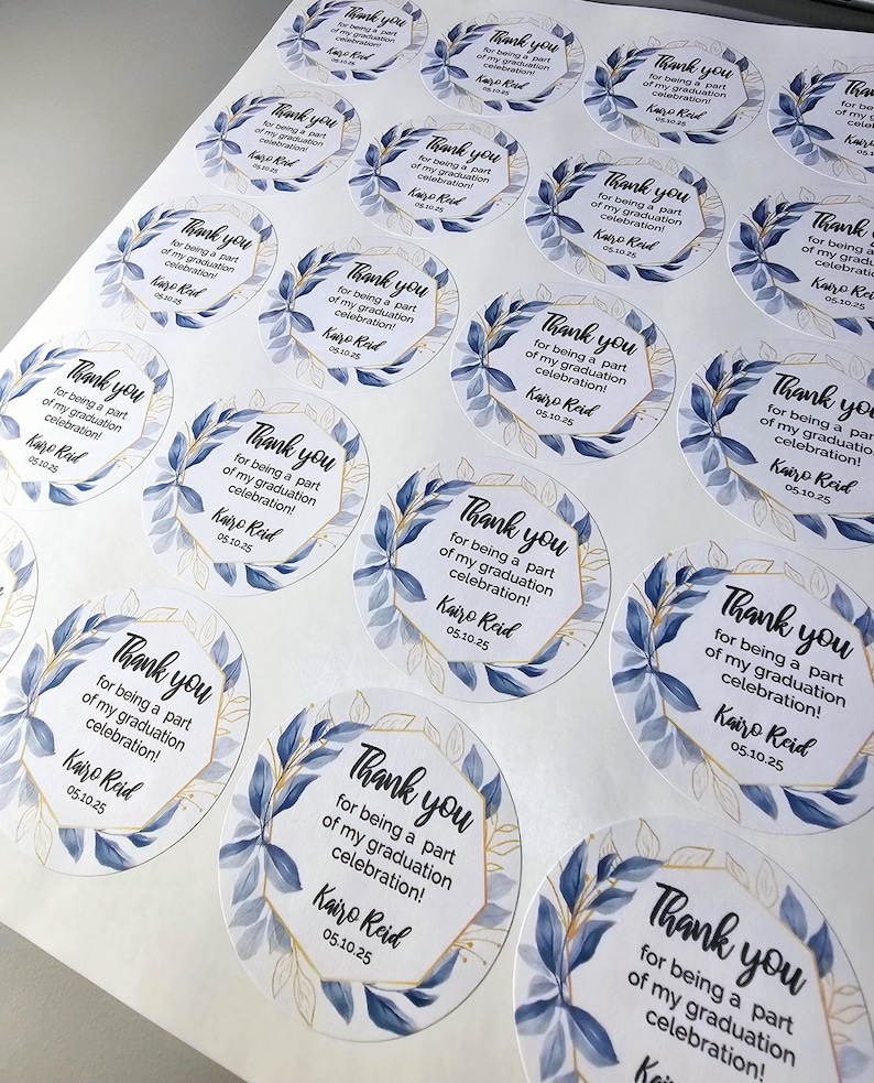Graduation Stickers, Class of 2026 Labels for Favors, Candles, Treat ...