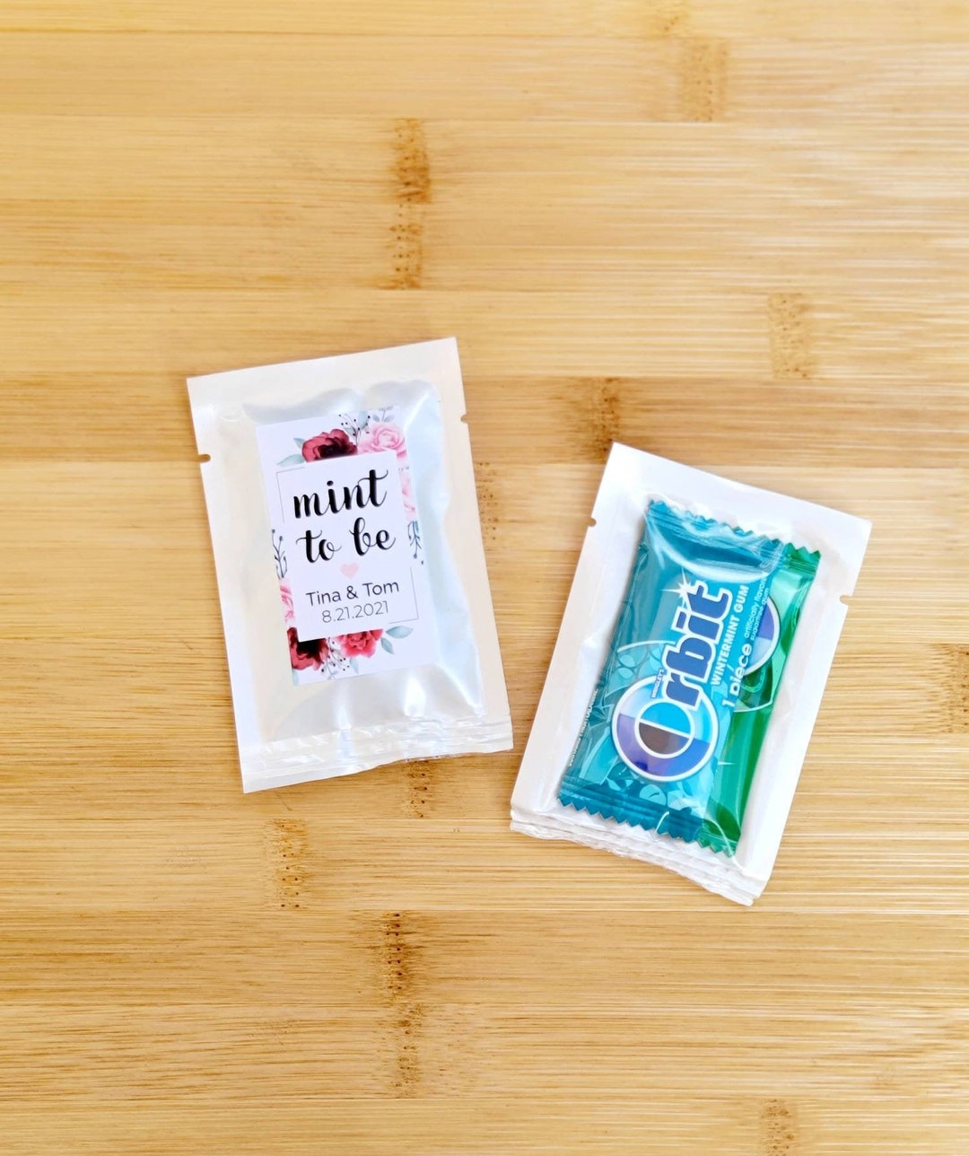 Mint Gum Wedding Favors - Wedding Mints, Personalized Mints, Gum Favors ...