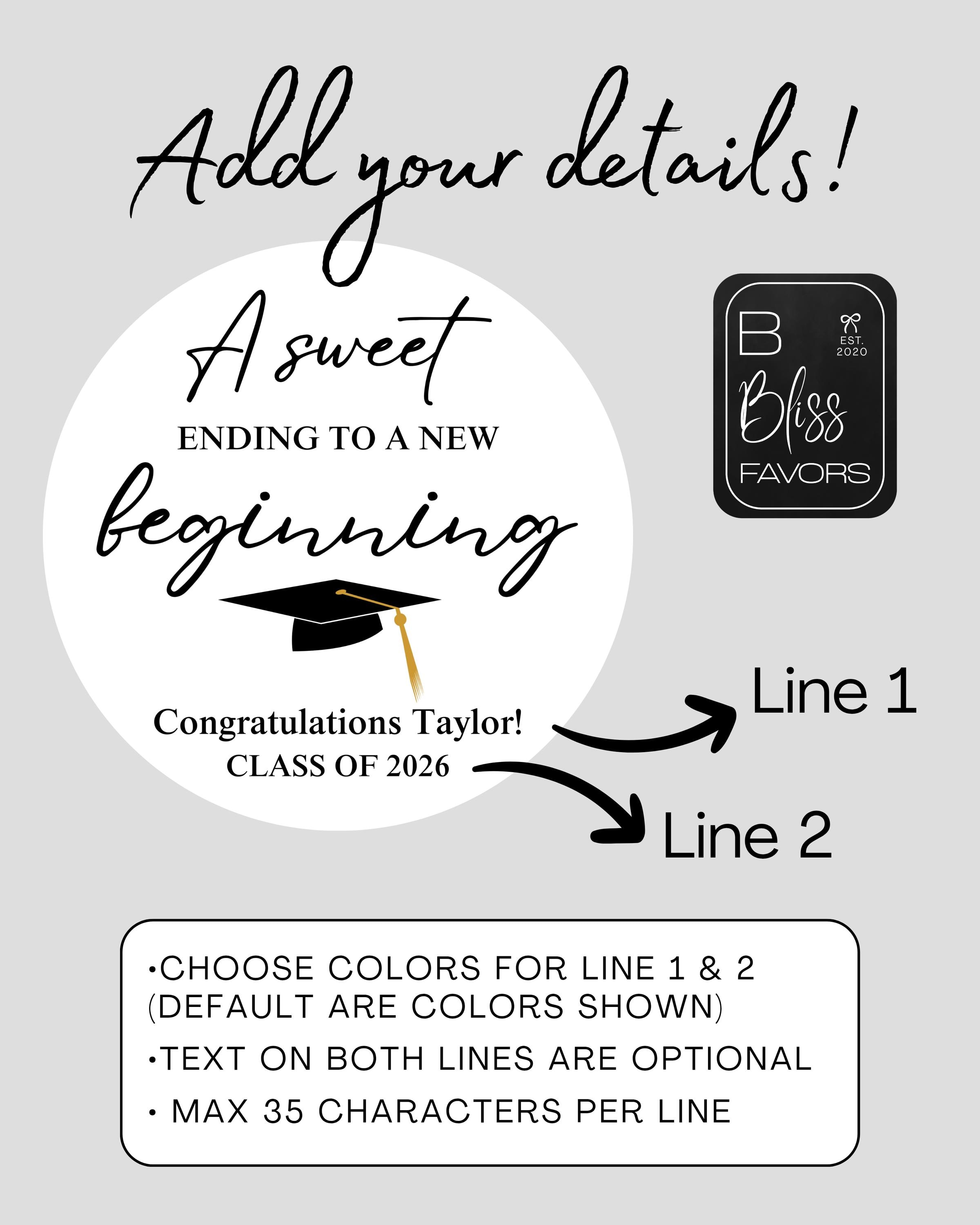 A Sweet Ending Treat Bags – Graduation Party Favor Bags, Class of 2026 ...