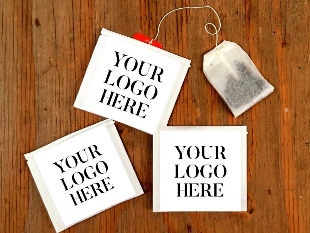 Personalized Tea Bags W/ Custom Label - Business Tea Favors, Business ...