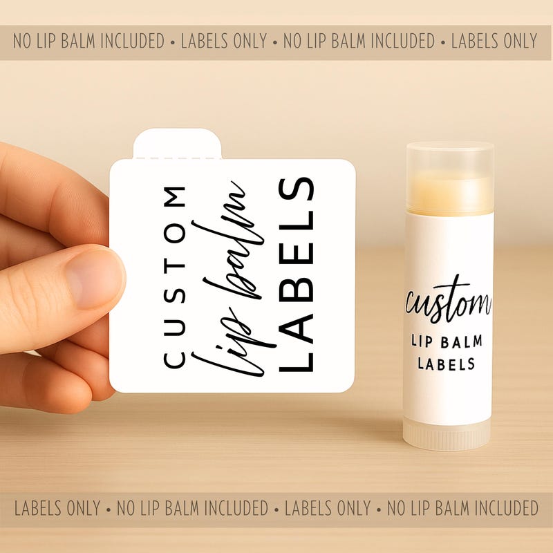 Christmas Lip Balm Sticker - Etsy