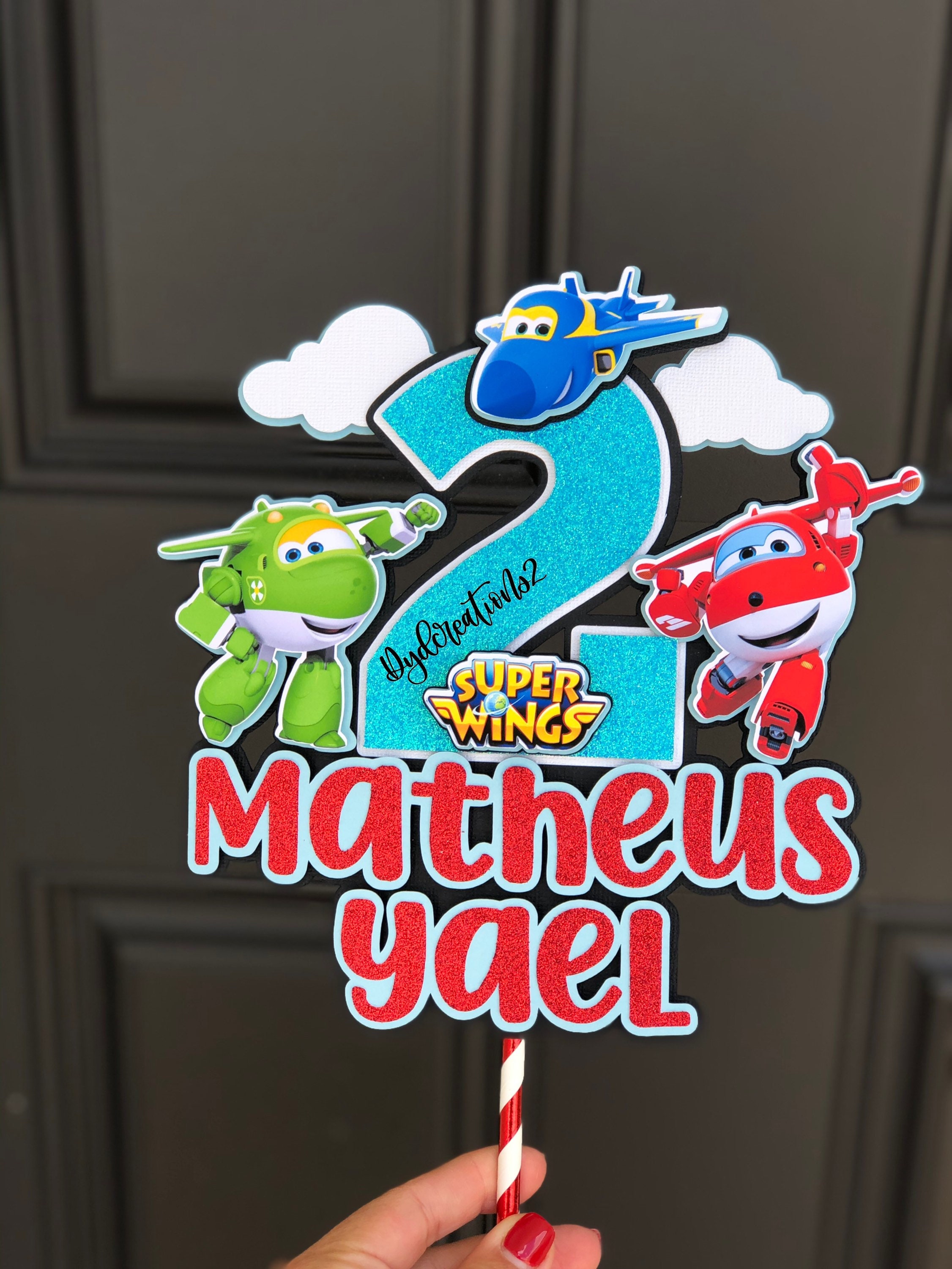 Personalized Super Wings Cake Topper Plane Cake Topper - Etsy