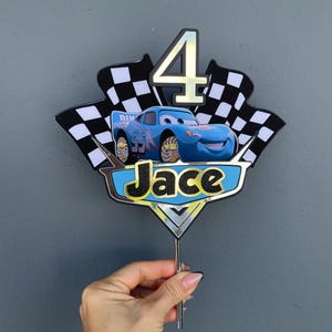 Personalized Cars Cake Topper | Cars Party Decor | Cars Centerpieces - Etsy