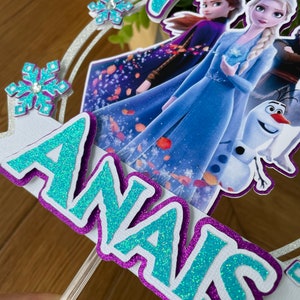 Personalized Frozen 2 Cake Topper | Frozen Centerpieces - Etsy