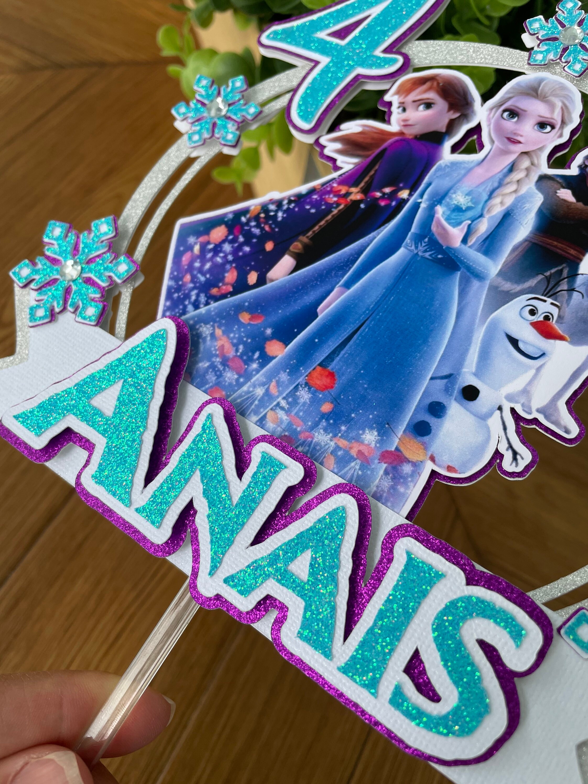 Personalized Frozen 2 Cake Topper Frozen Centerpieces - Etsy