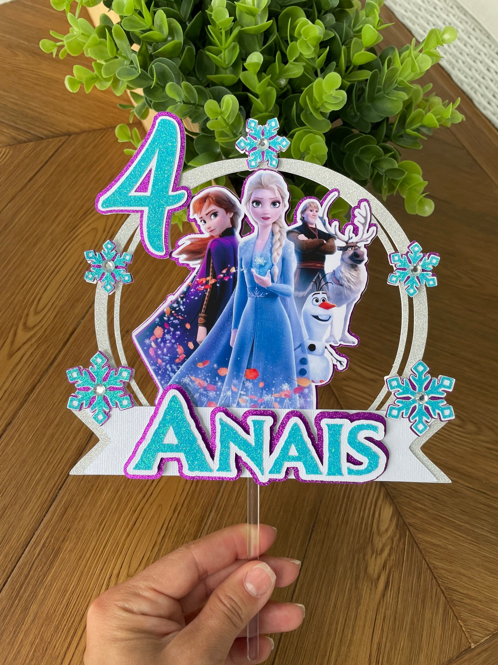 Personalized Frozen 2 Cake Topper Frozen Centerpieces - Etsy