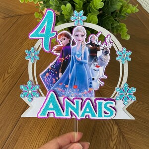 Personalized Frozen 2 Cake Topper | Frozen Centerpieces - Etsy