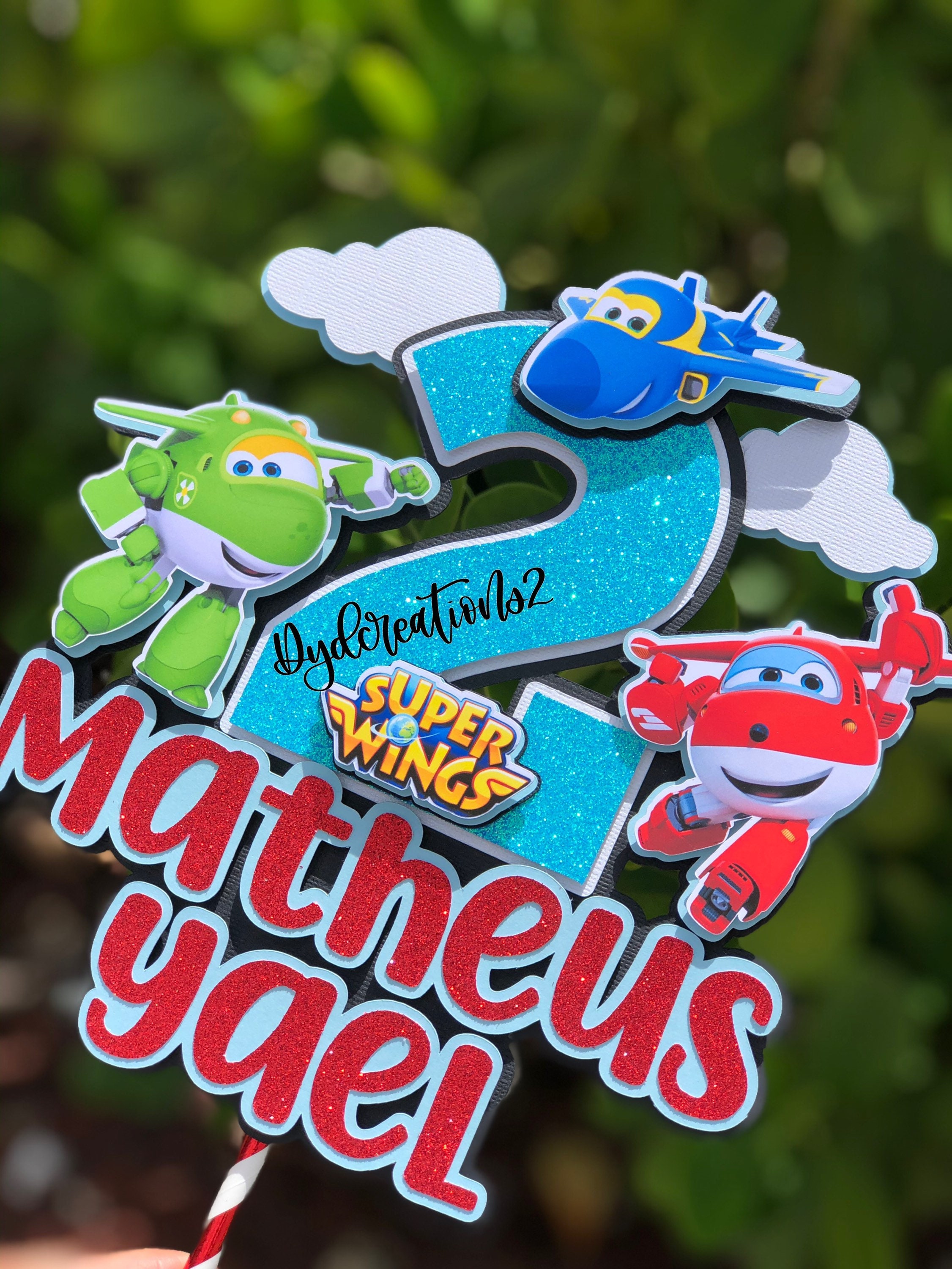 Personalized Super Wings Cake Topper Plane Cake Topper - Etsy
