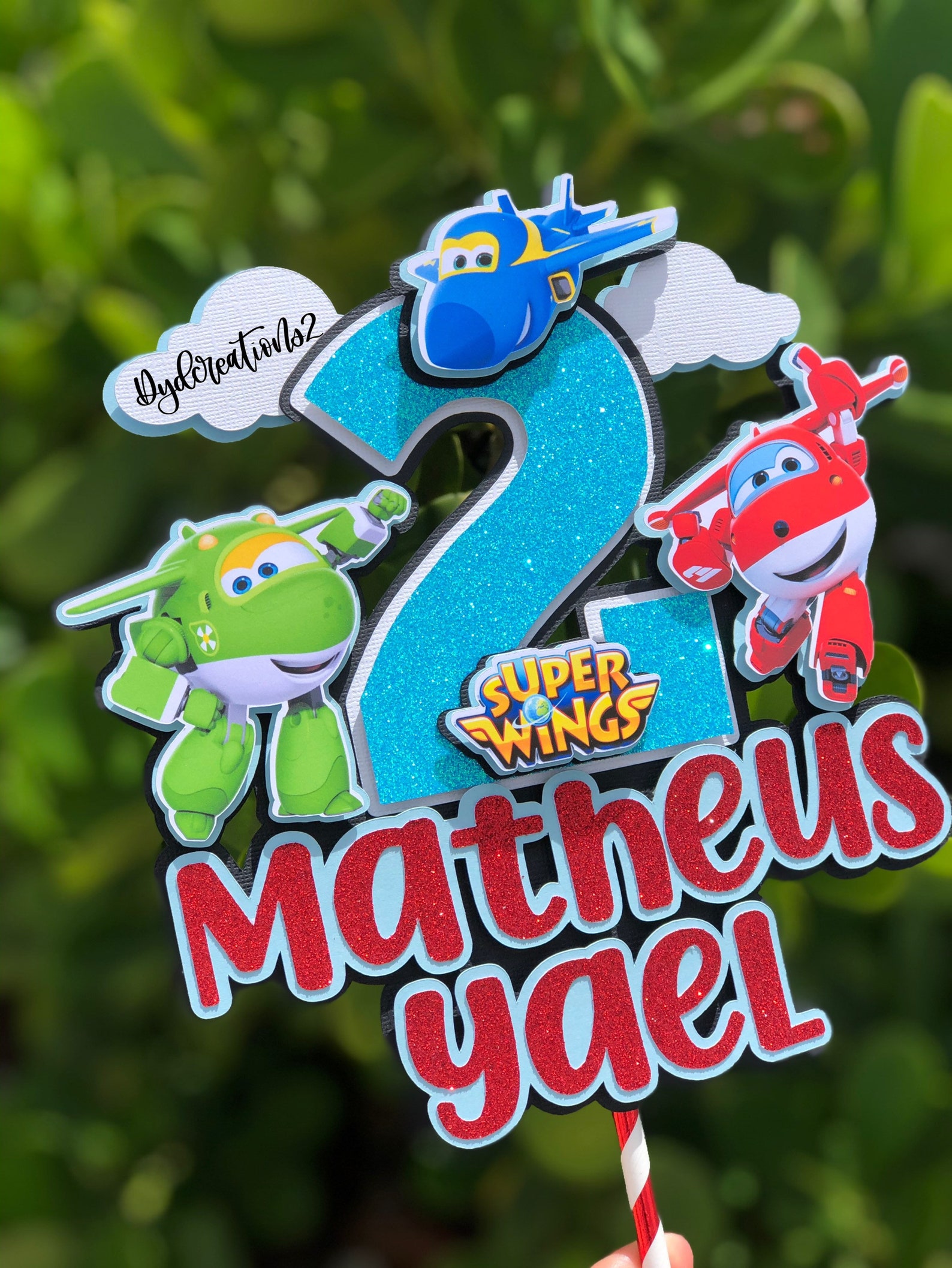 Personalized Super Wings Cake Topper Plane Cake Topper - Etsy