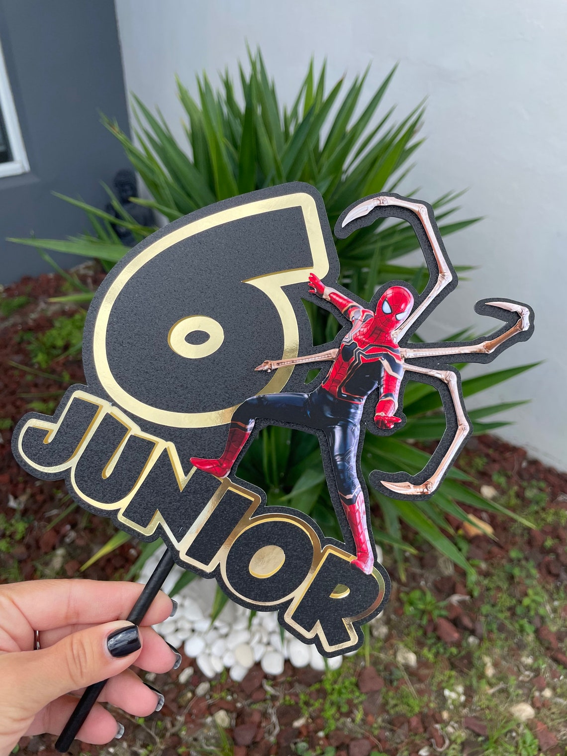 Personalized Spiderman Cake Topper Spider Man Centerpieces - Etsy