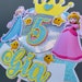Personalized Mario Princess Cake Topper Princess Peach Cake Topper ...