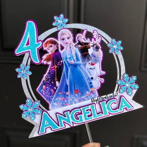 Personalized Frozen 2 Cake Topper | Frozen Centerpieces - Etsy