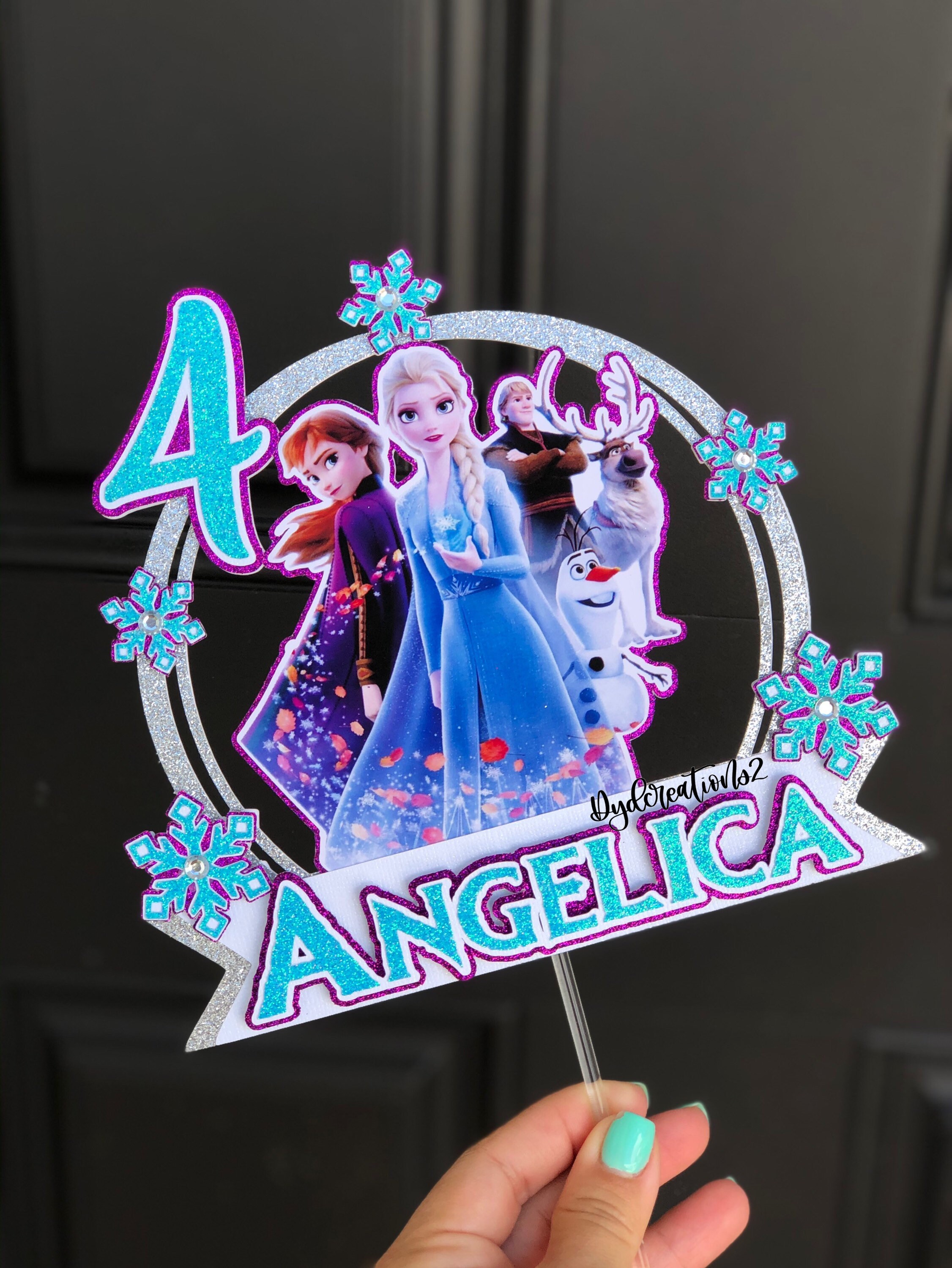 Personalized Frozen 2 Cake Topper Frozen Centerpieces - Etsy