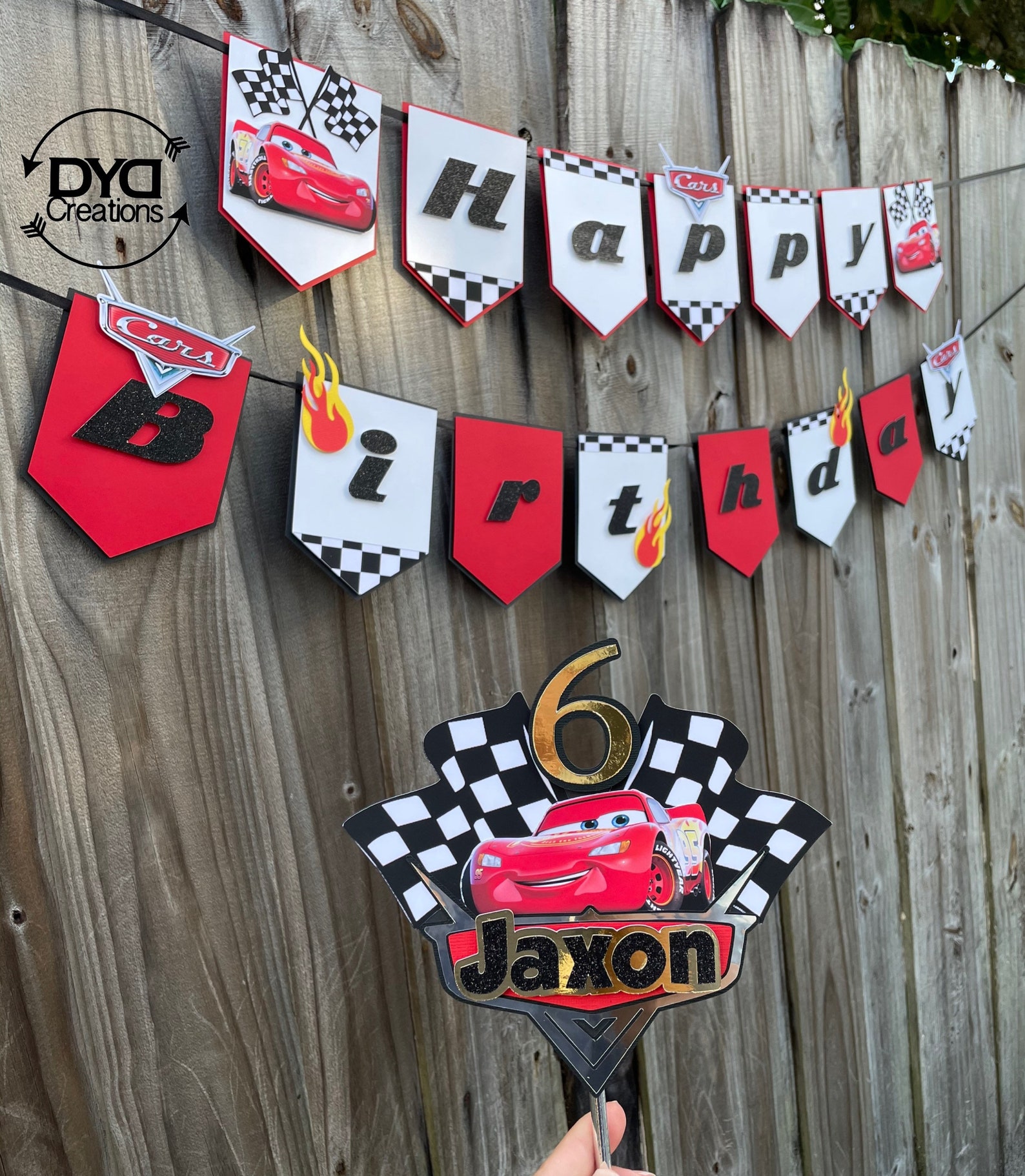 Personalized Cars Happy Birthday Banner | Cars Party Decor | Cars HB ...