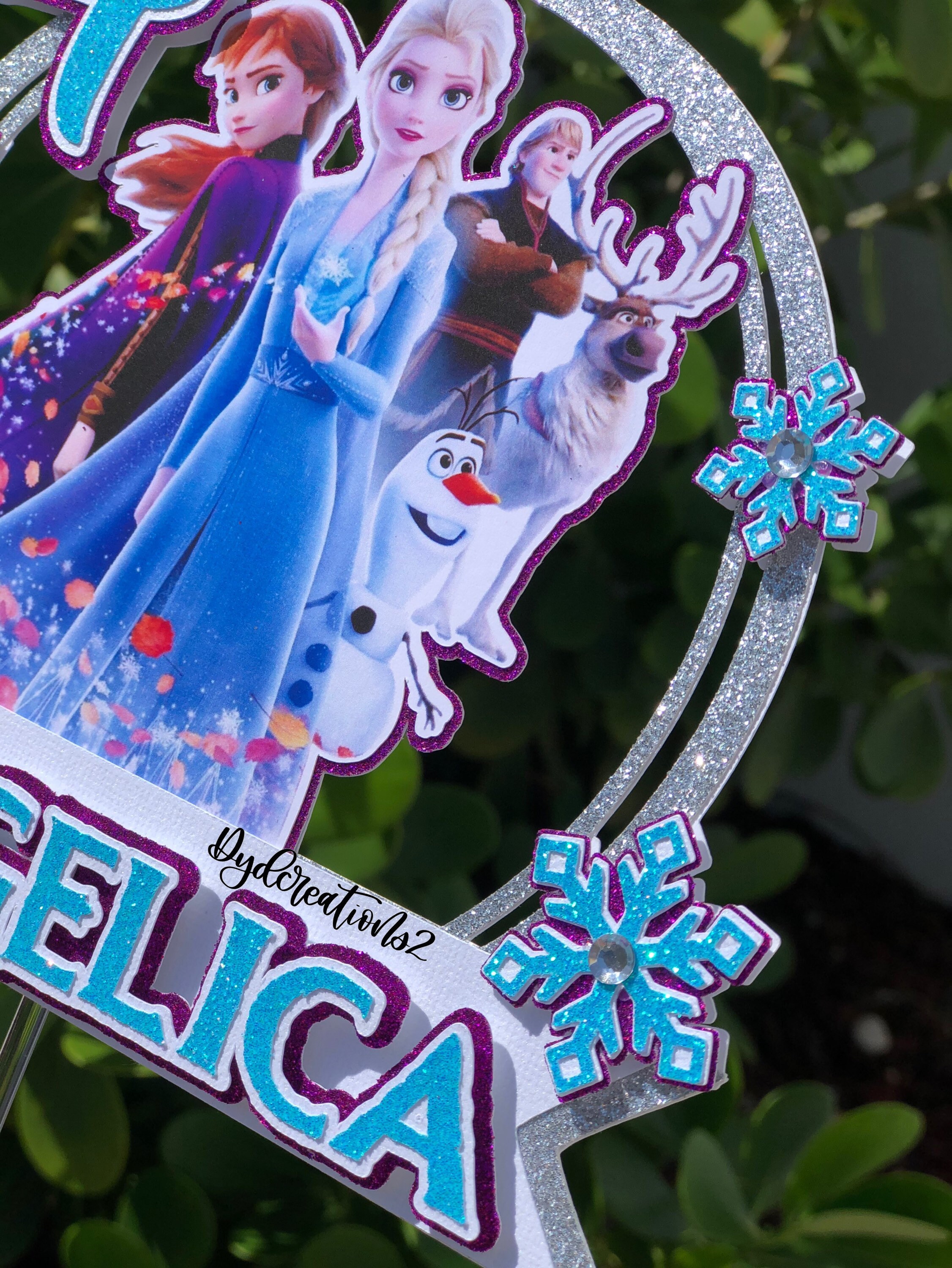 Personalized Frozen 2 Cake Topper Frozen Centerpieces - Etsy