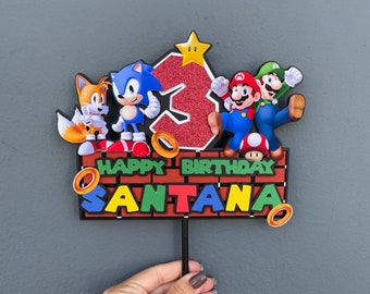 Sonic Cake Topper - Etsy