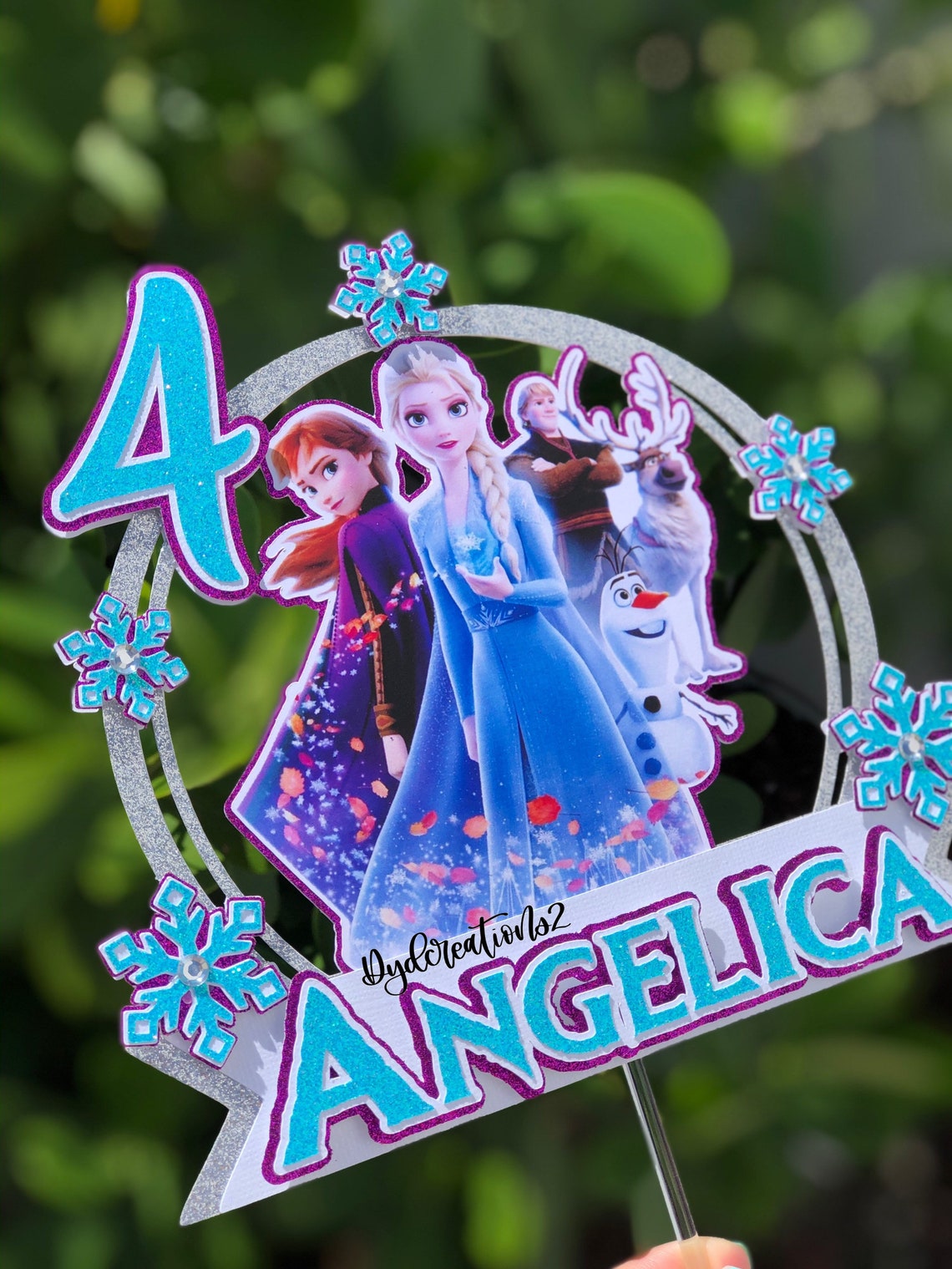 Personalized Frozen 2 Cake Topper Frozen Centerpieces - Etsy