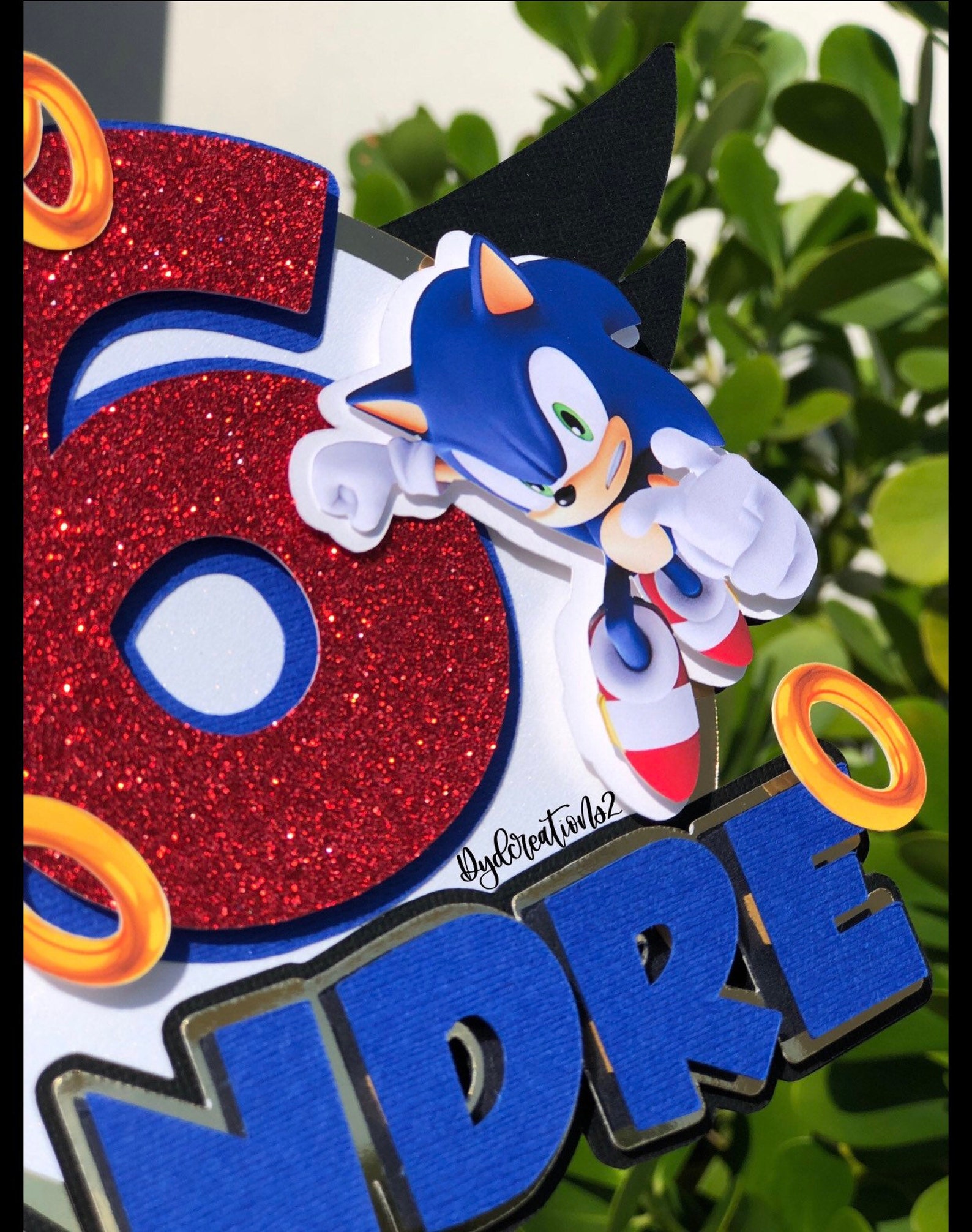 Personalized Sonic Cake Topper Sonic Cupcake Toppers Sonic - Etsy