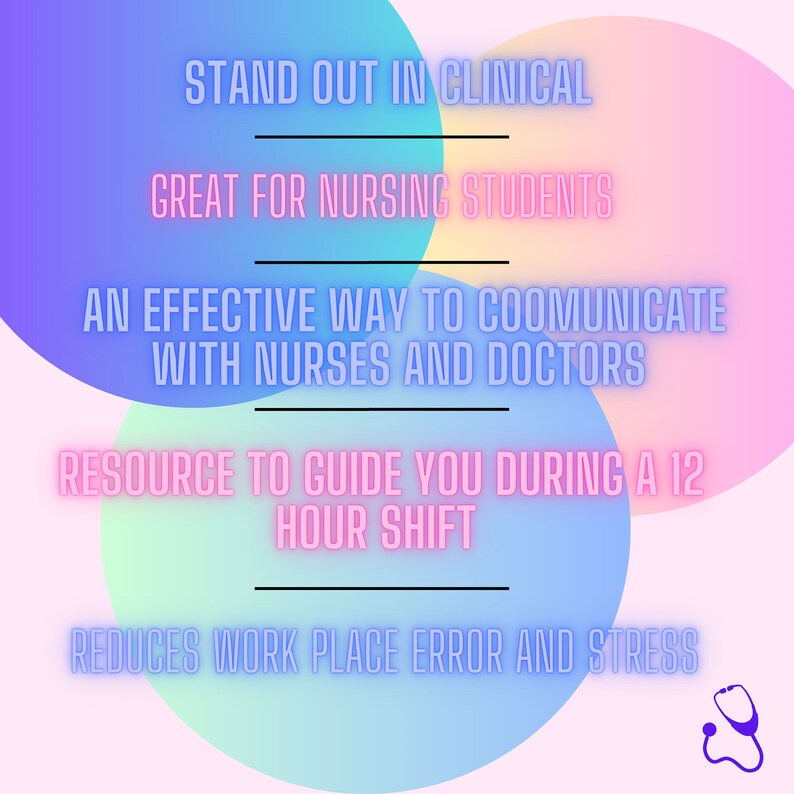 SBAR Nurse Report Pink Aesthetic Organizational Tool - Etsy