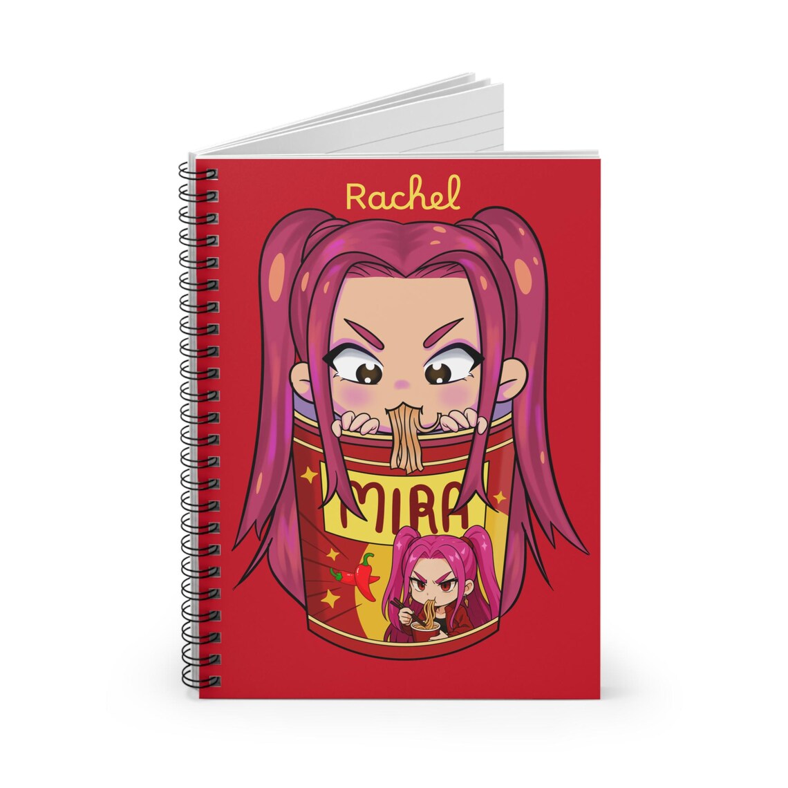 K-pop Demon Hunter Customized Huntrix Mira School Spiral Notebook ...
