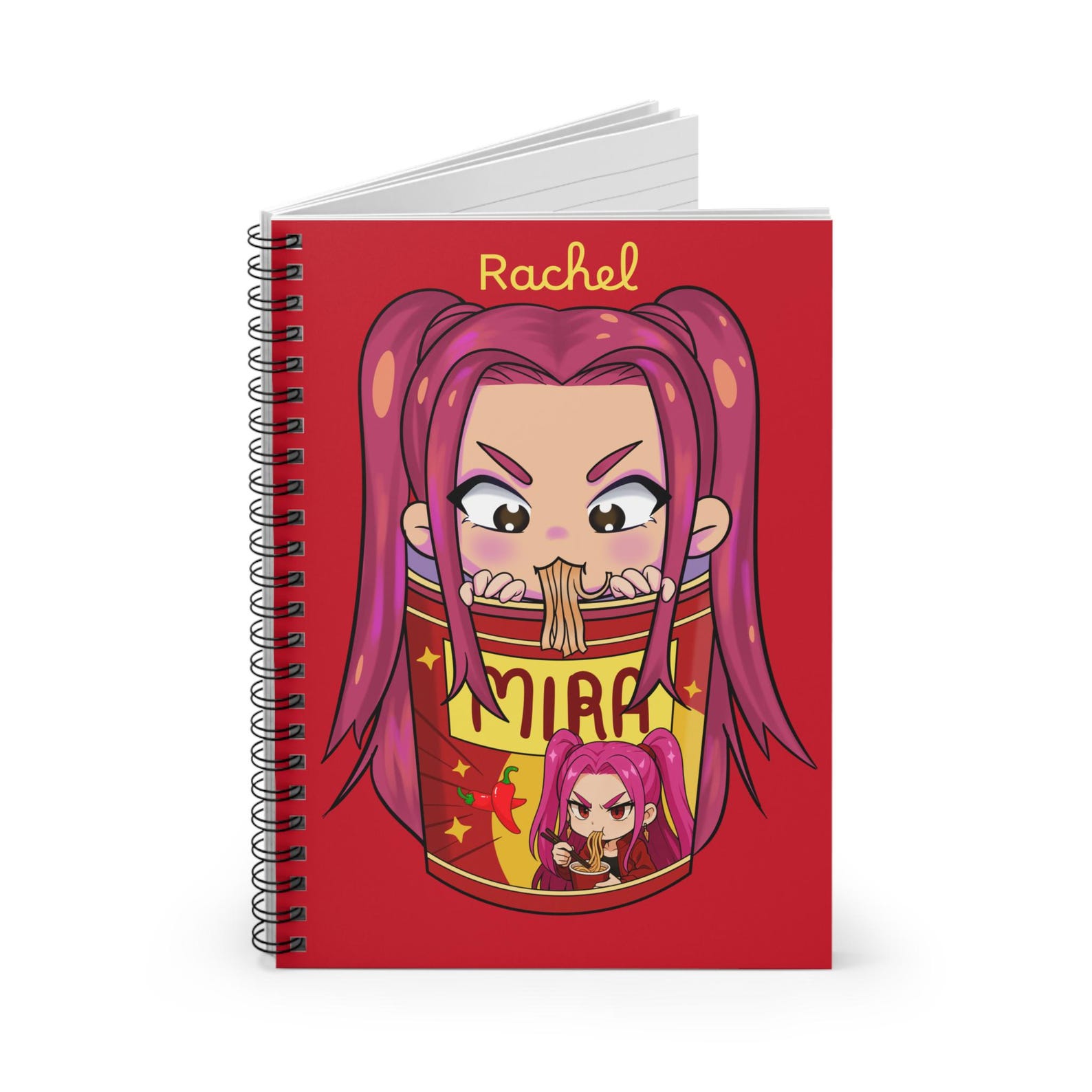 K-pop Demon Hunter Customized Huntrix Mira School Spiral Notebook ...