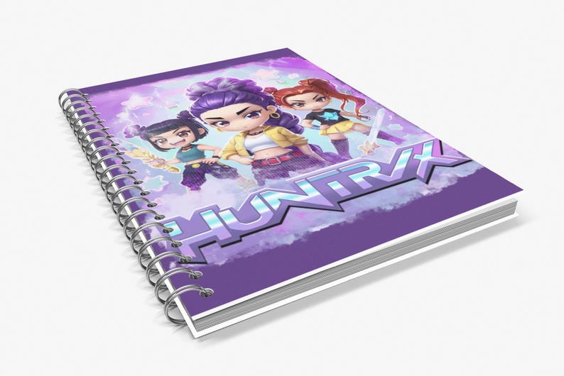 K-pop Demon Hunters Tiny Huntrix Spiral Notebook - Ruled Line, School ...