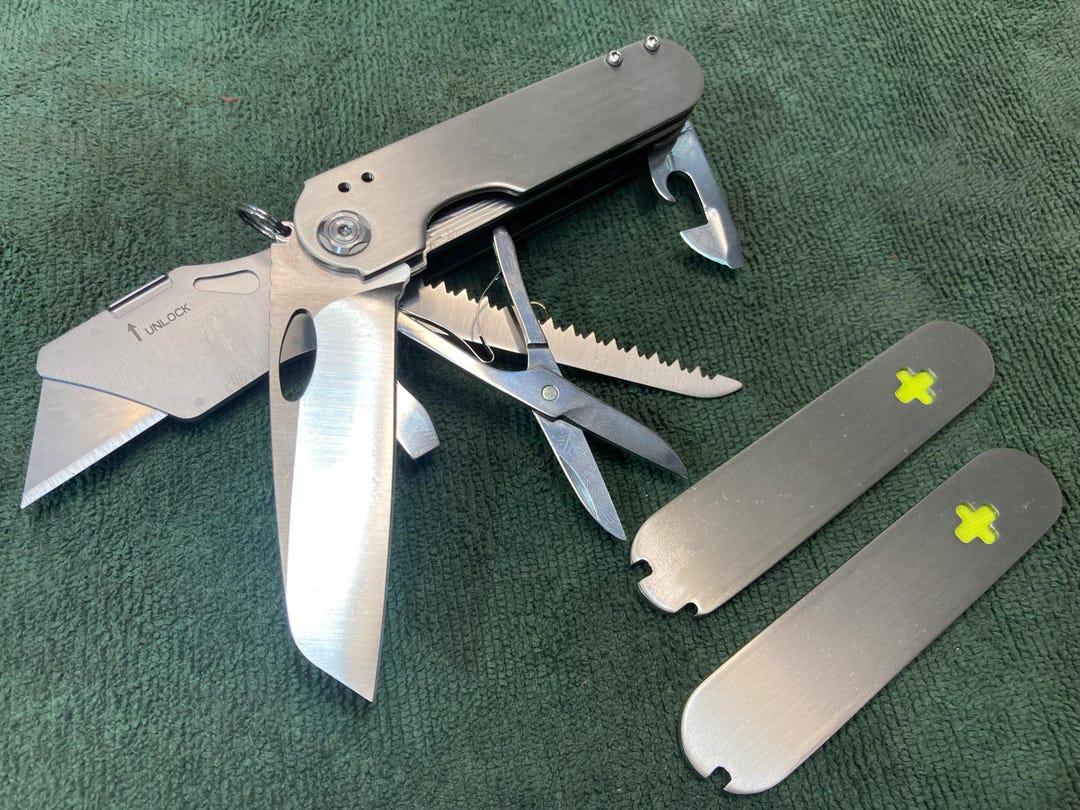 Liner Lock Scales for SAK 91 Made of Titanium for Standard and Custom ...