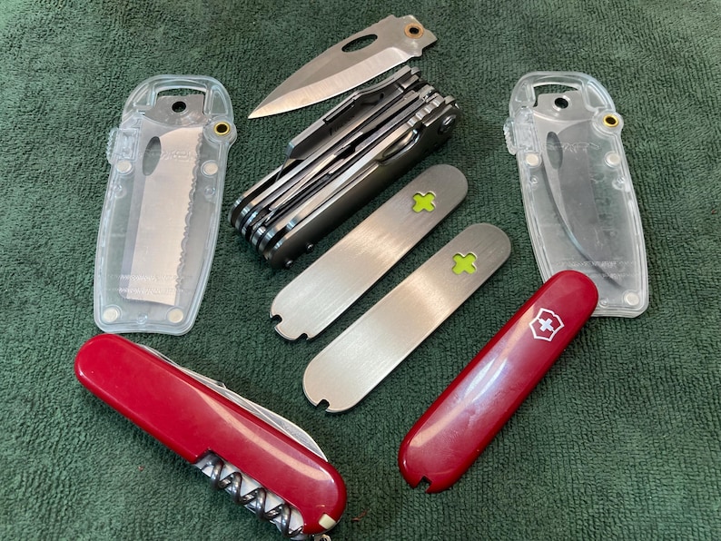 Liner Lock Scales for SAK 91 Made of Titanium for Standard and Custom ...