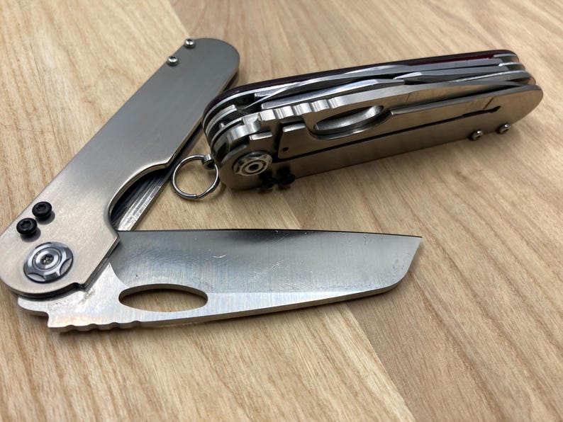 Liner Lock Scales for SAK 91 Made of Titanium for Standard and Custom ...