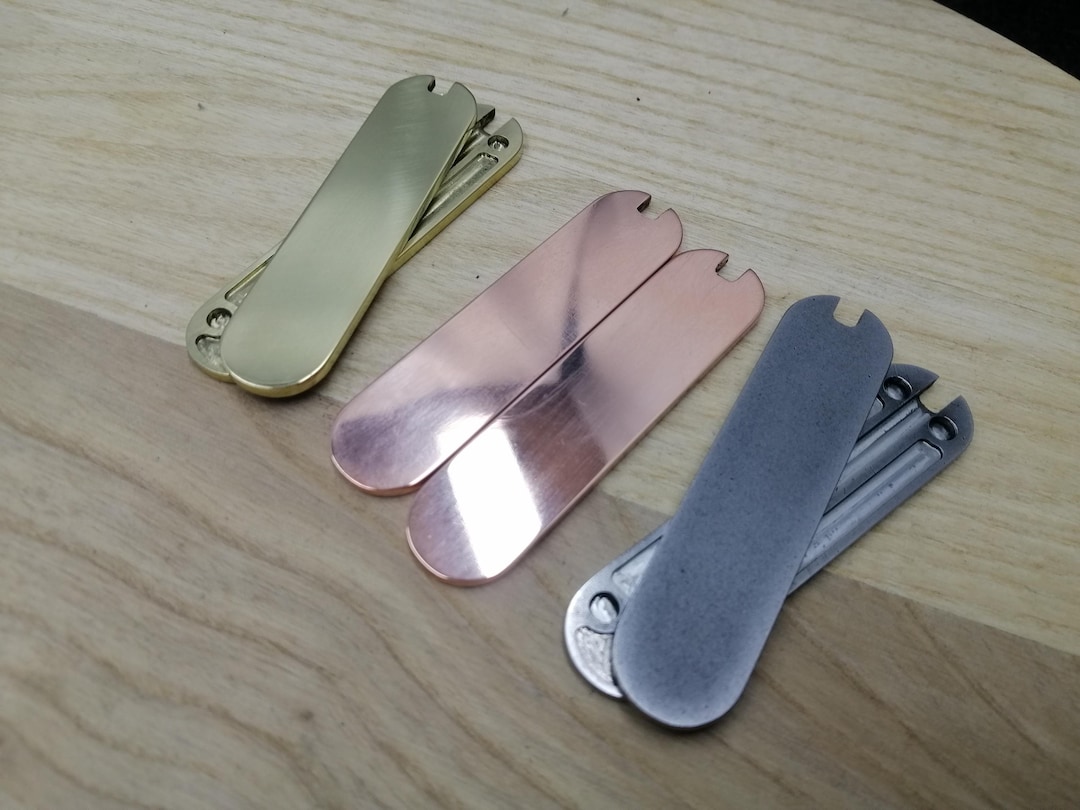 Swiss Knifesak 58 Mm,victor INOX Handle-scales Edc,sak Brass Copper ...