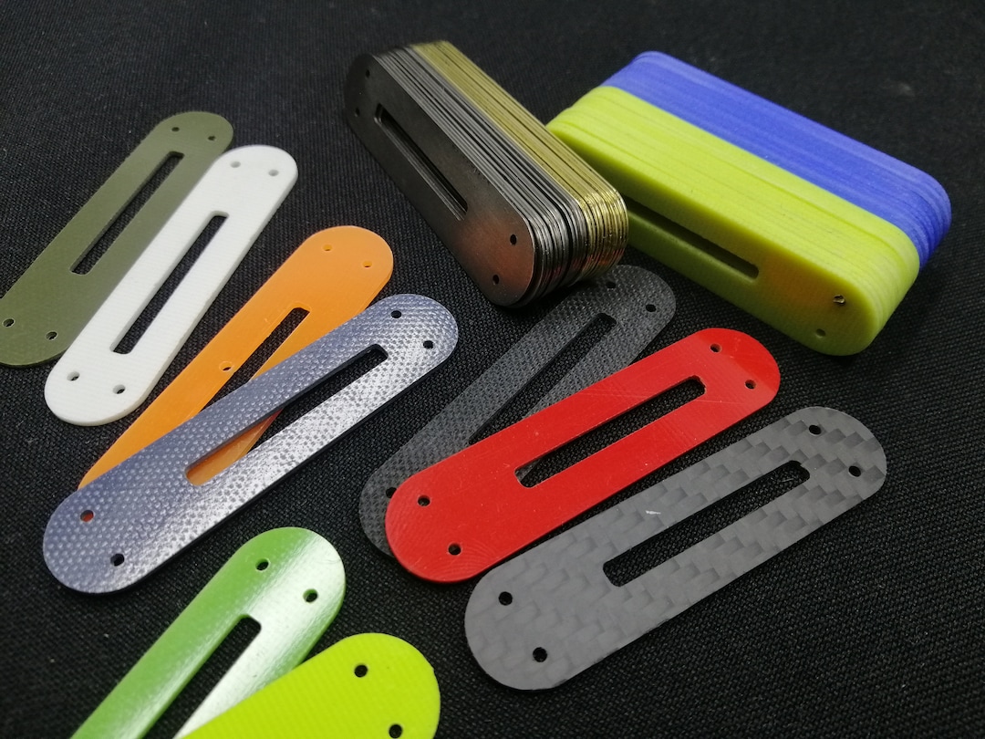 Liners for Custom Knife 58mm Vix Titanium Carbon EDC Custom Model ...