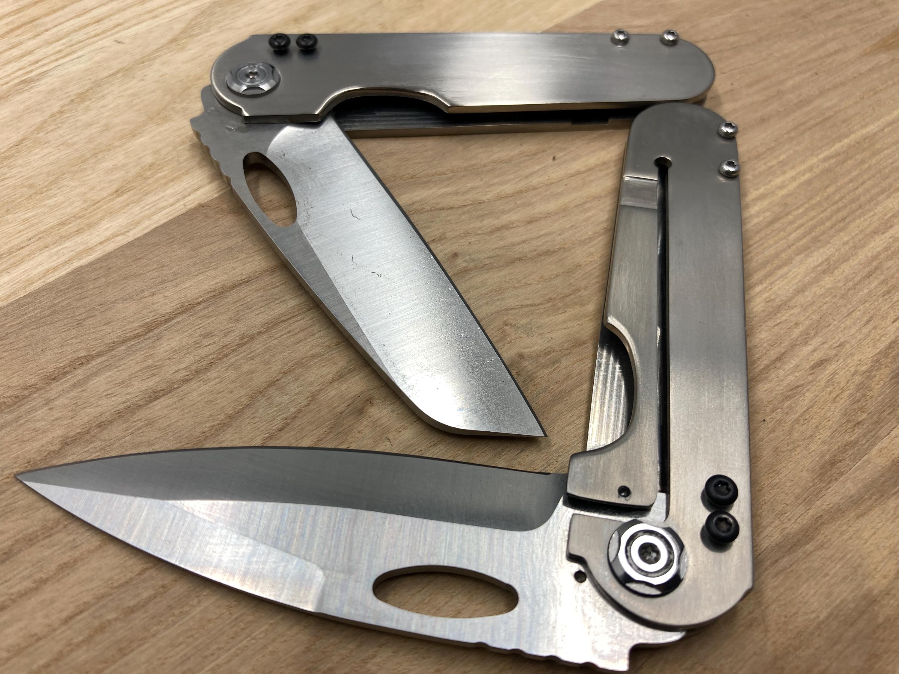 Liner Lock Scales for SAK 91 Made of Titanium for Standard and Custom ...