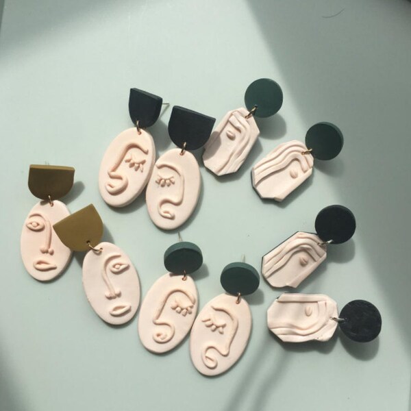 Polymer Clay Face - Etsy