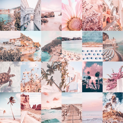 Pink Aesthetic Wall Collage Kit Digital Wall Collage - Etsy