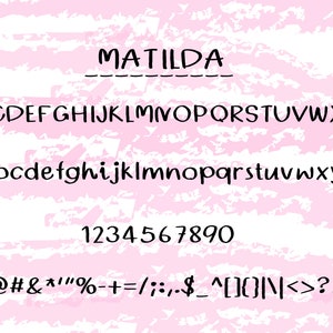 MATILDA FONT, Handwritten Font, Cool Font, Handlettering, Digital Font ...